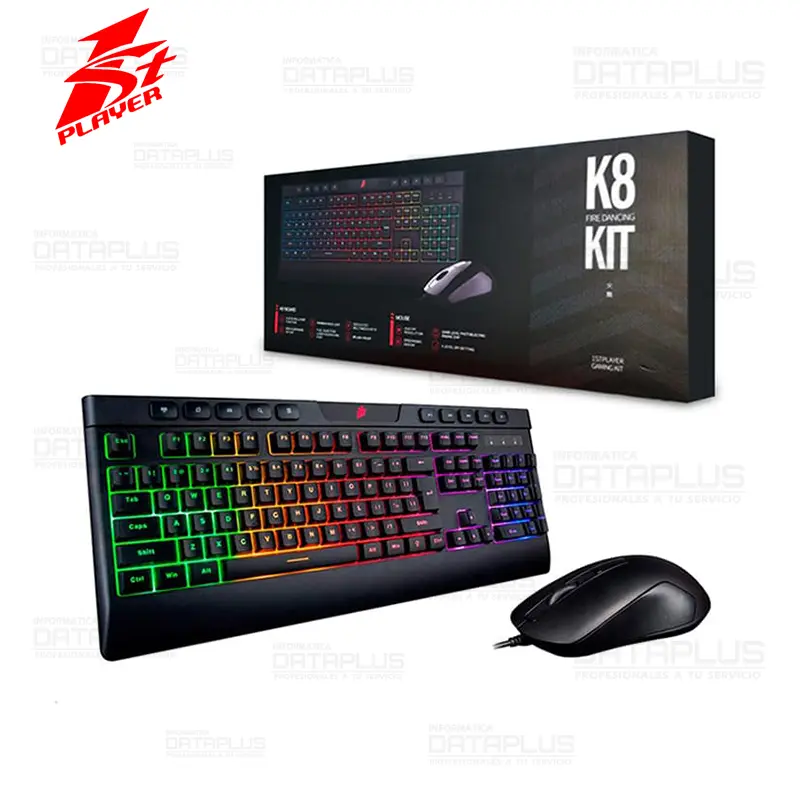 1st Player K8 Gaming/Office Keyboard & Mouse Combo