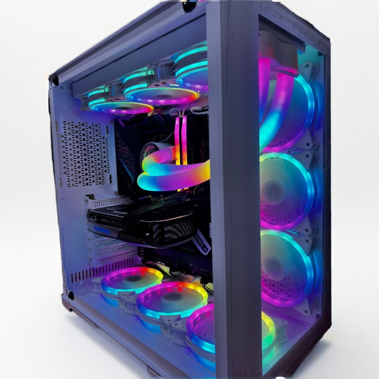 Thunder Casing Furor White 3 RGB Fans – Zi Computers