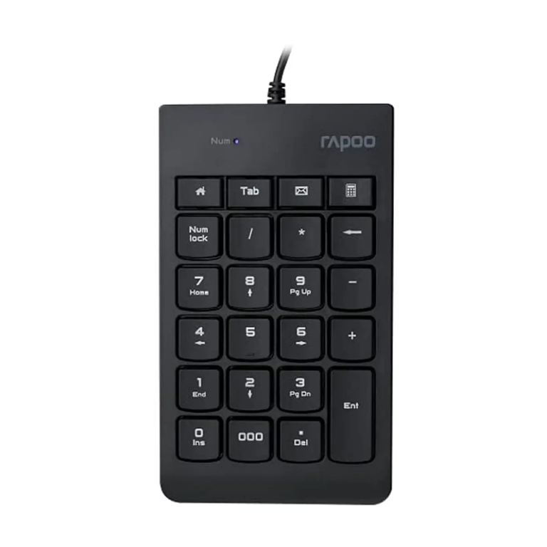 Rapoo K10 Numeric Keyboard Black – Compact Wired